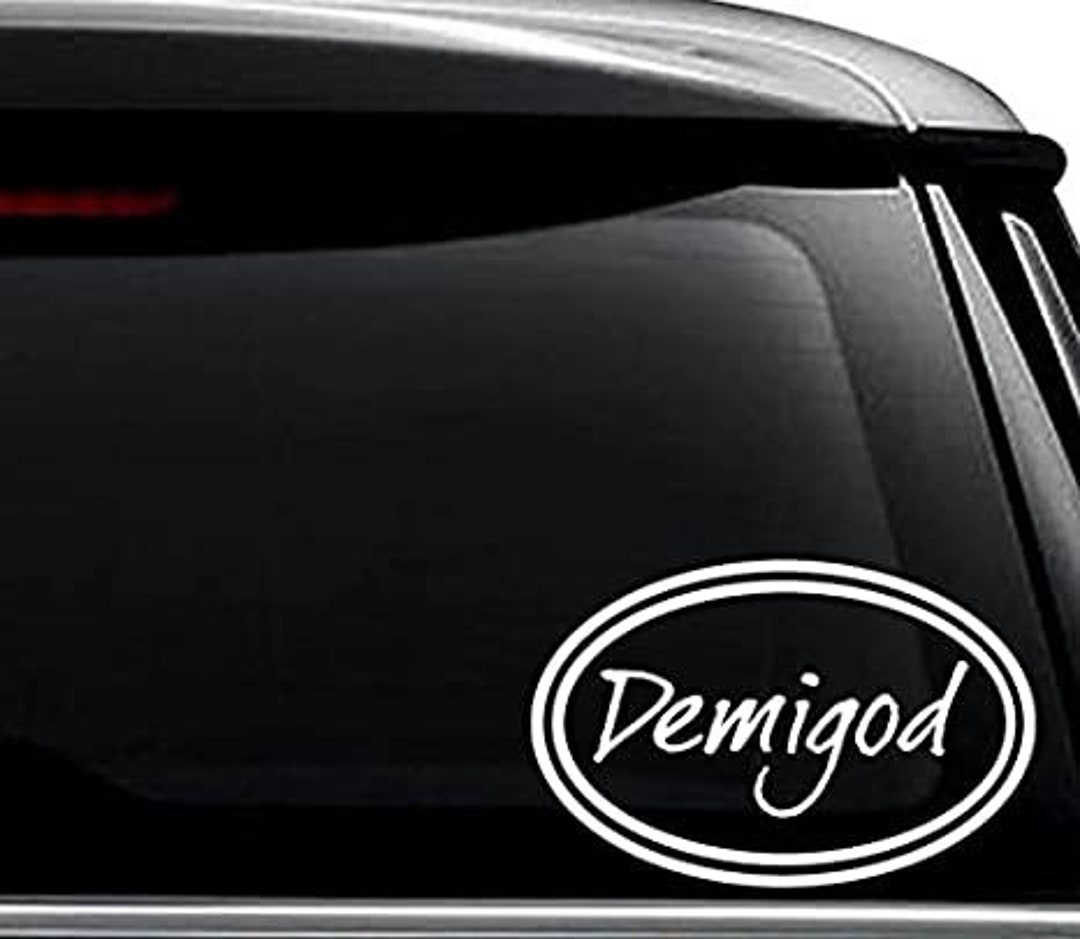 Demigod Greek Mythology Decal Sticker for Use on Laptop, Helmet, Car ...