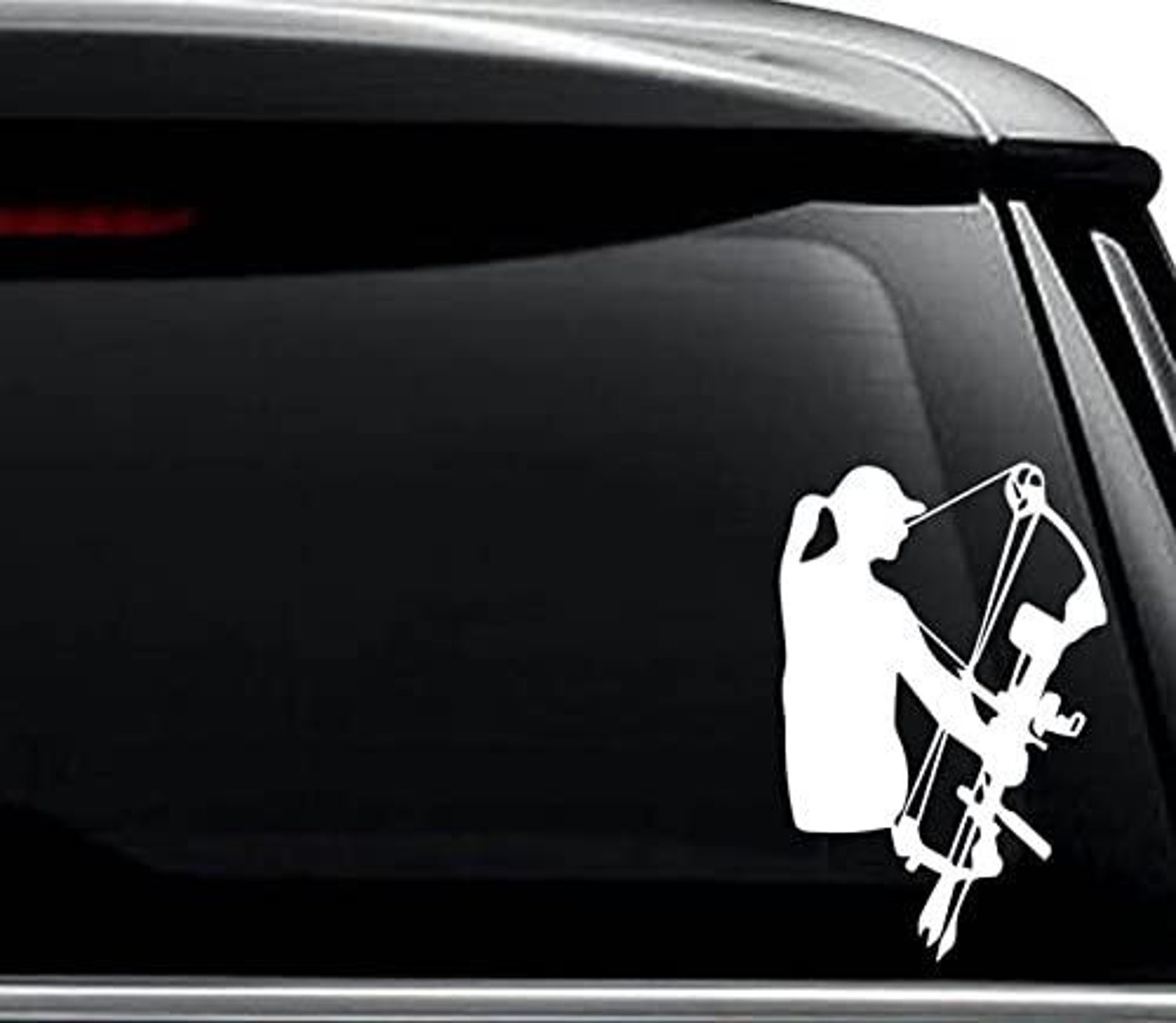 Girl Bowhunter Bowhunting Decal Sticker for Use on Laptop, Helmet, Car ...