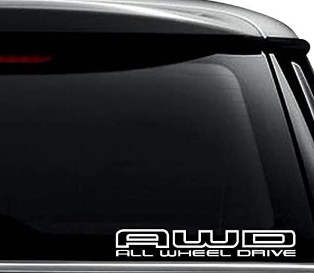AWD All Wheel Drive Decal Sticker for Use on Laptop, Helmet, Car, Truck ...
