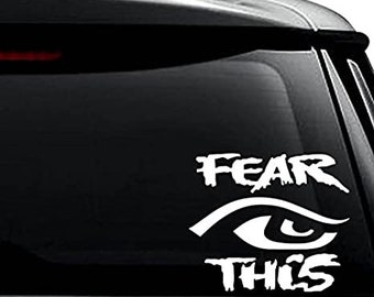 Angry Eyes Car Decal - Etsy