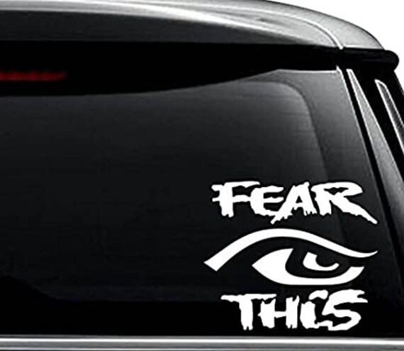 Fear This Angry Eyes Decal Sticker for Use on Laptop Helmet - Etsy