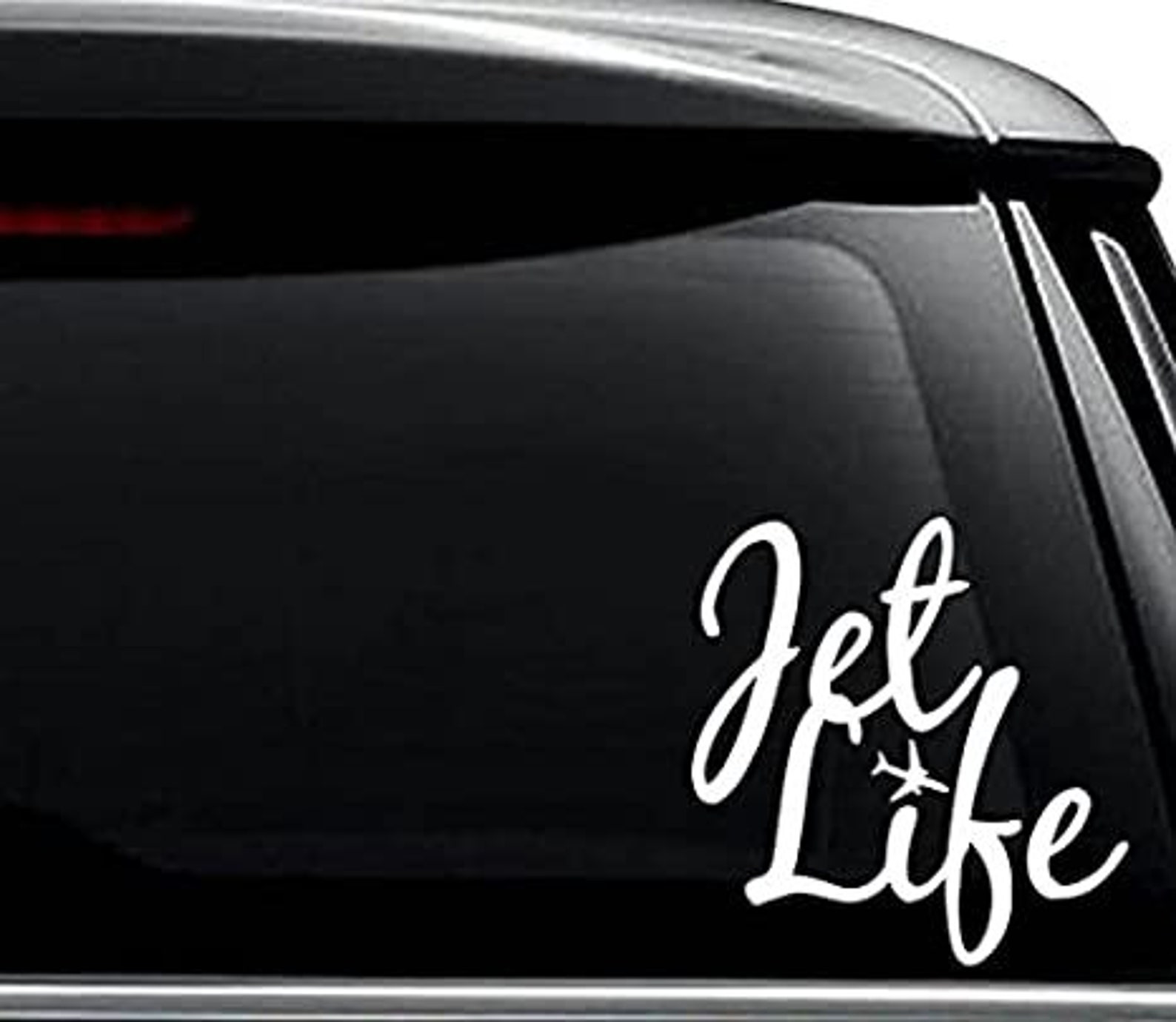 Jet Life Travel Airplane Decal Sticker for Use on Laptop, Helmet, Car ...