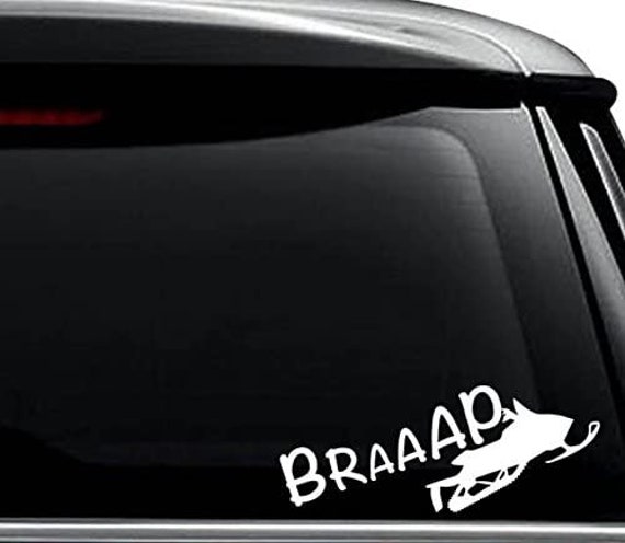 Braaap Sled Snowmobile Decal Sticker for Use on Laptop | Etsy