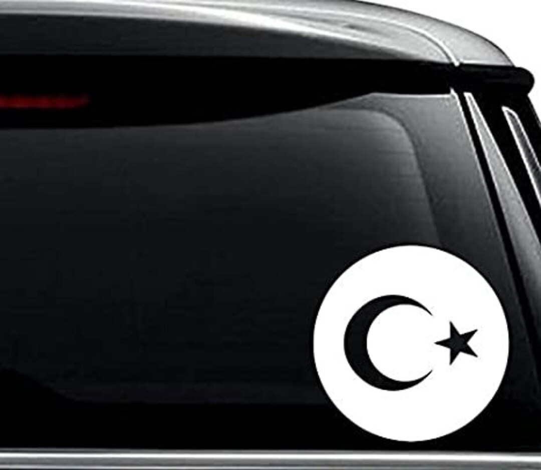Turkish Flag Decal Sticker for Use on Laptop, Helmet, Car, Truck ...