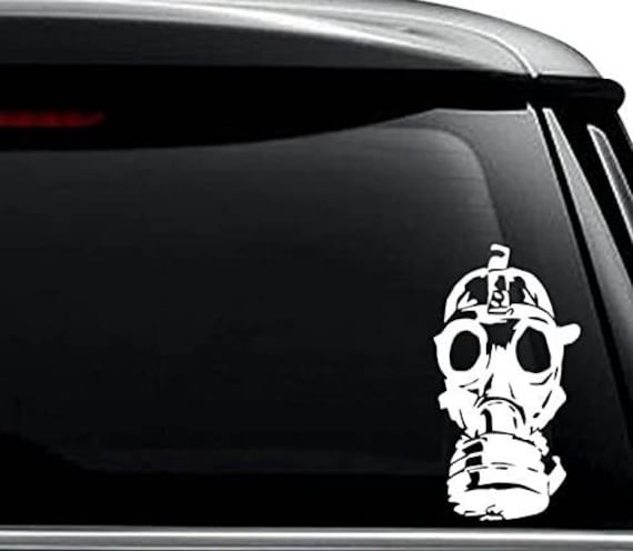 Gas Mask Zombie Biohazard Decal Sticker for Use on Laptop | Etsy