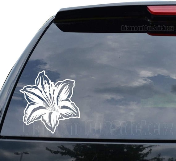 Lily Flower Petals Decal Sticker Car Truck Motorcycle Window | Etsy