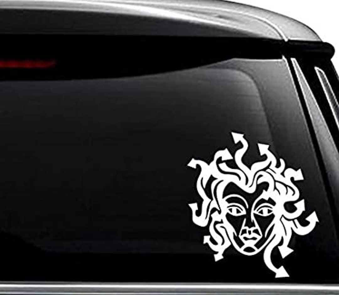 Medusa Head Snake Monster Decal Sticker for Use on Laptop, Helmet, Car ...