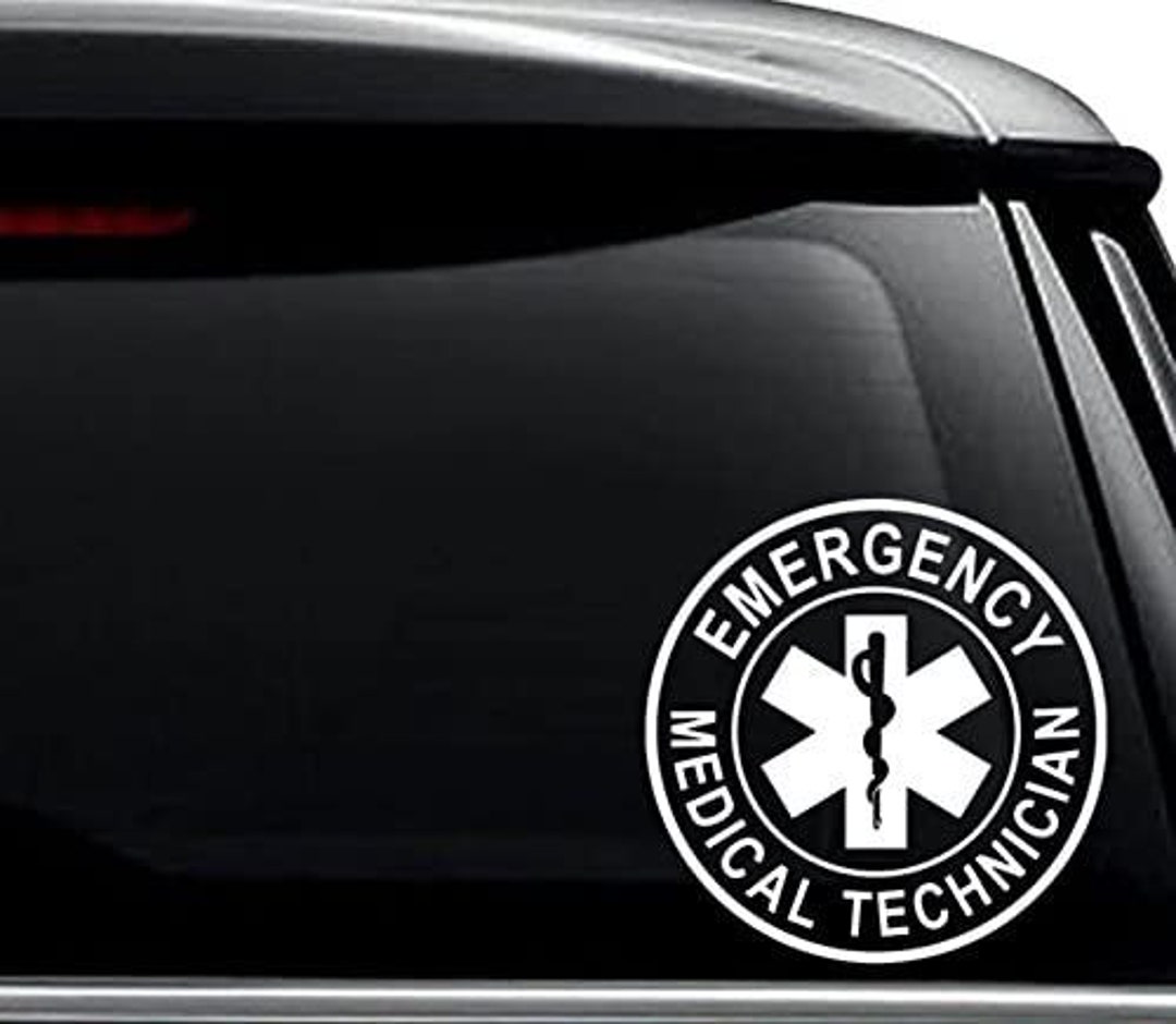 EMT Emergency Medical Technician Decal Sticker for Use on Laptop ...
