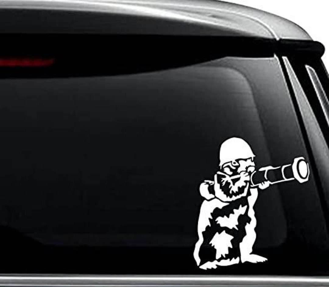 Squirrel Rocket Launcher Decal Sticker for Use on Laptop, Helmet, Car ...