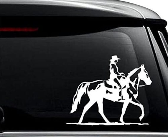 Girl Horse Riding Horse Riding Decal Sticker for Use on | Etsy