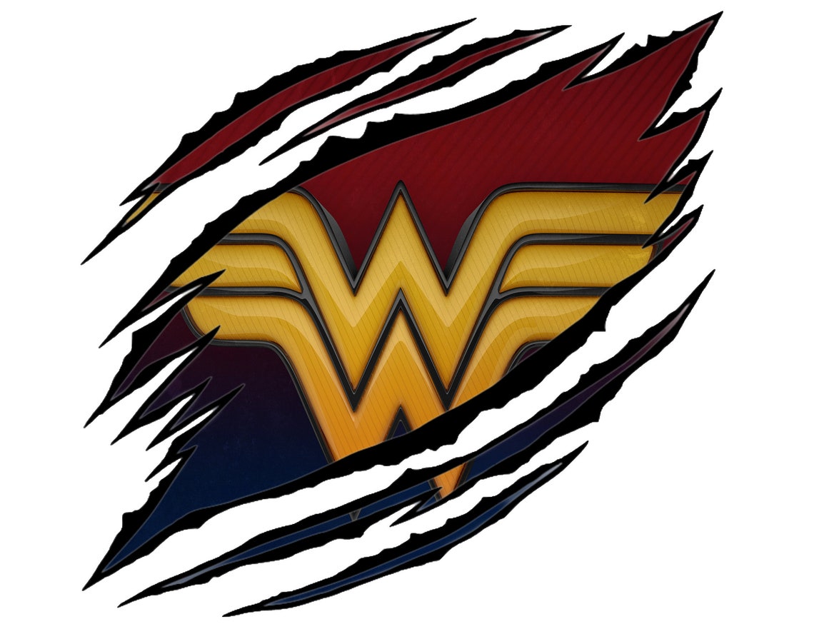 Wonder Woman Wonderwoman Ripped Design T Shirt Long And Short Etsy 