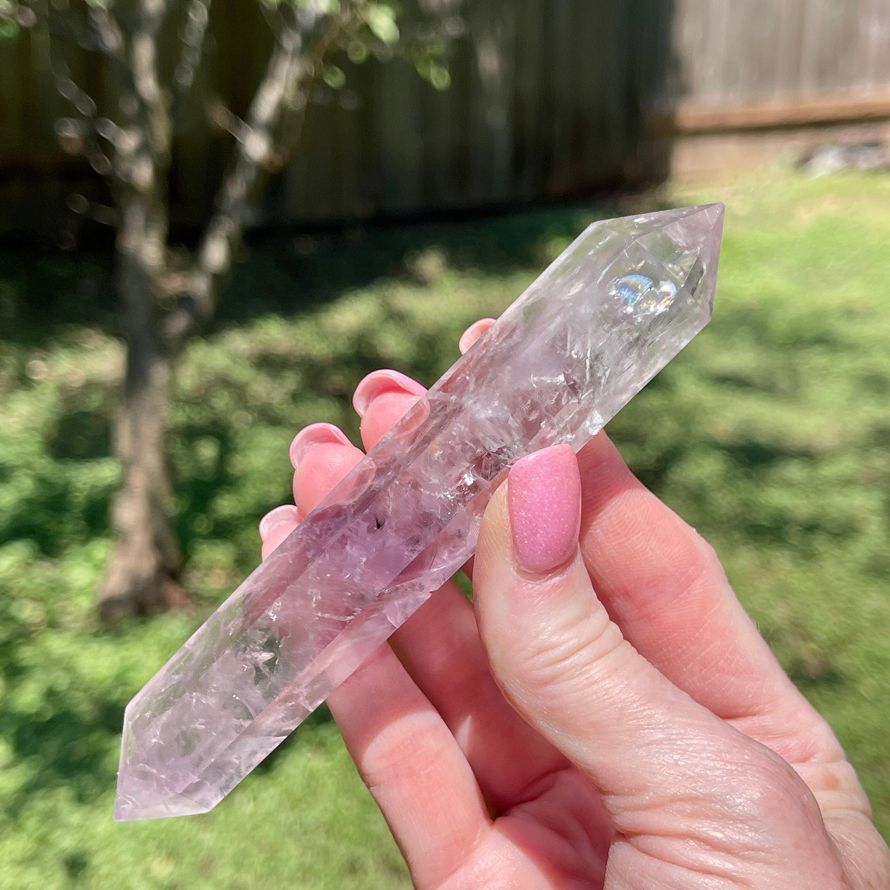 Home & Living Rocks & Geodes Gorgeous Amethyst Double Terminated Point ...