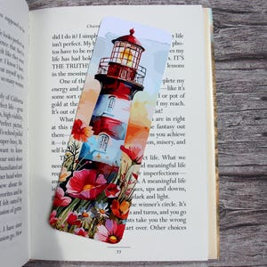 Lighthouse Watercolor Bookmark Collection, Handmade Bookmarks ...