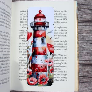 Lighthouse Watercolor Bookmark Collection, Handmade Bookmarks ...