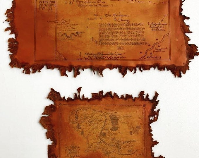 Table Top Map Custom Leather - Etsy