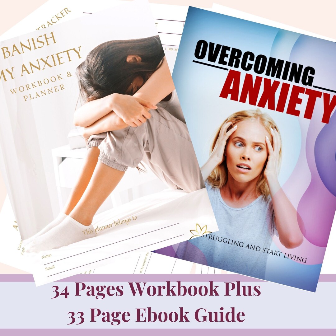 Overcome Your Anxiety Workbook Planner, Ebook Guide, Guided Meditation ...