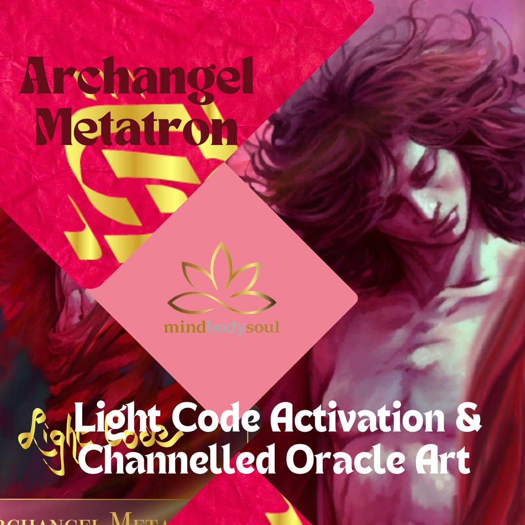 ARCHANGEL METATRON ACTIVATION Light Code Reiki Activation and Channeled Oracle Art Card Connect ...