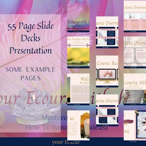 55 Slide Decks for Online Course Creator, Course Slide Deck, Webinar ...