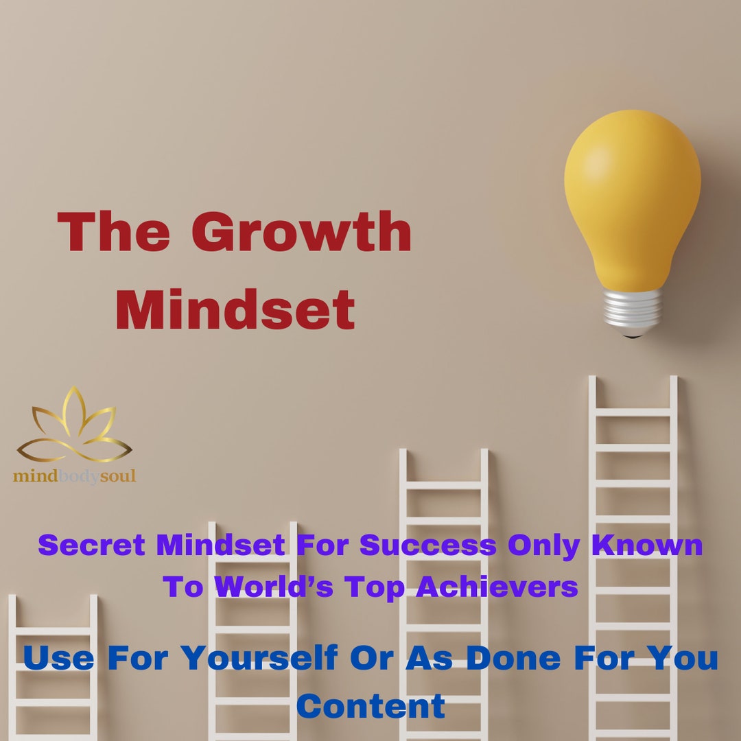 The Growth Mindset secret Mindset for Success Only Known to Worlds Top ...