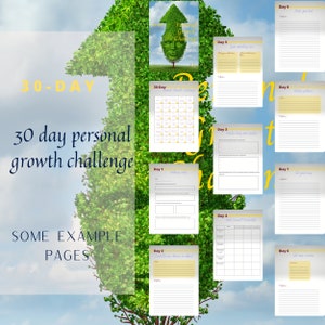 30 Day Personal Growth Challenge Use for Yourself or With Others Done ...