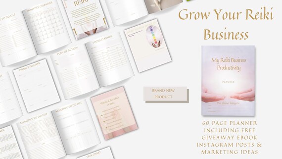 Grow Your Reiki Business .. Planner With Marketing Ideas & - Etsy Australia