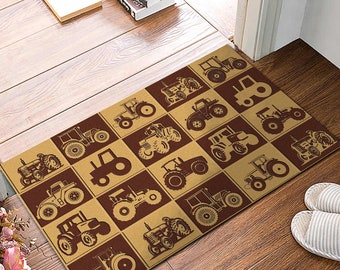 Farmer Tractor Rug - Etsy