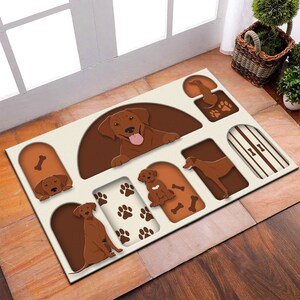 Rhodesian Ridgeback Rug, Rhodesian Ridgeback Mat, Cute Rhodesian ...
