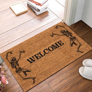 Skeleton Welcome Doormat, Funny Skeleton Doormat, Skeleton Doormat ...