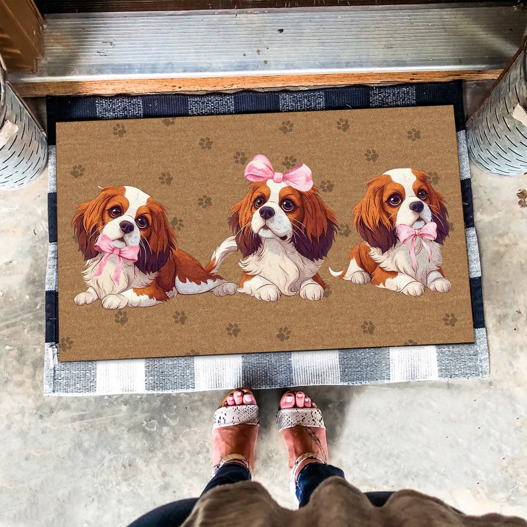 Coquette Cavalier King Charles Spaniel Doormat, Cavaliers Dog Door Mat ...