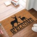 Deer Welcome Doormat, Cute Deer Doormat, Deer Doormat, Wildlife Doormat ...