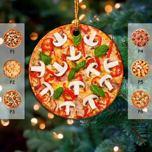 Cheese and Pepperoni Pizza Christmas Ornament & Box, Family Pizza Night ...