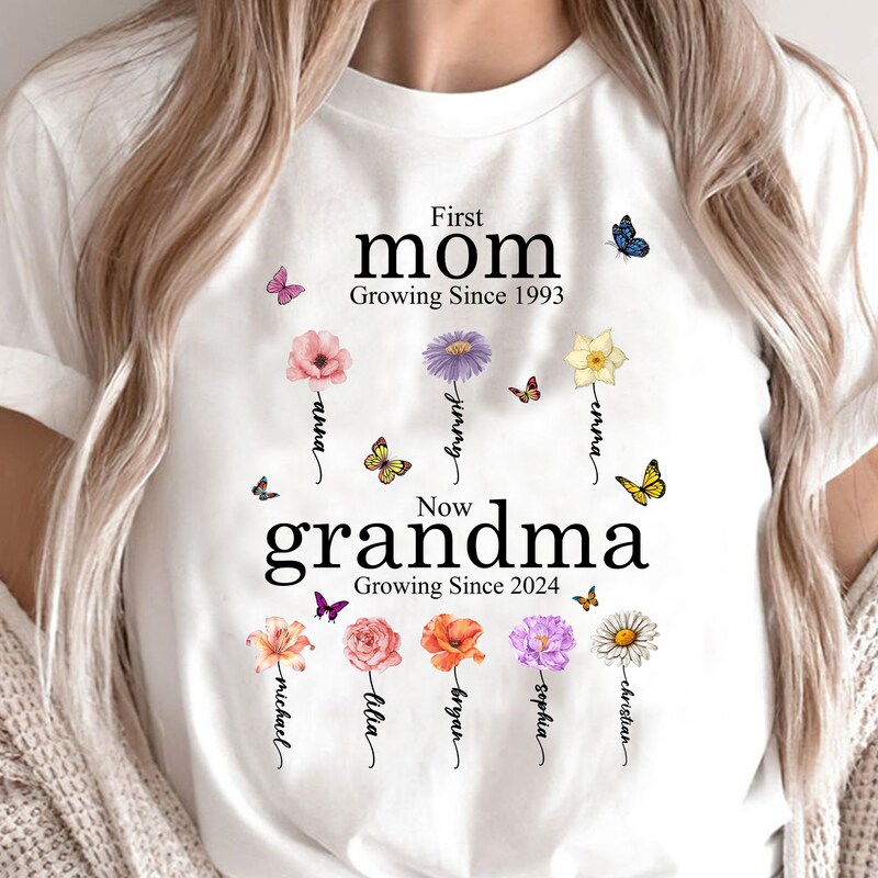 First Time Grandma Tshirt - Etsy