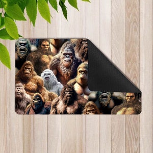 Bigfoot Doormat, Bigfoot Rug, Bigfoots Mat, Bigfoot Decor, Bigfoot ...