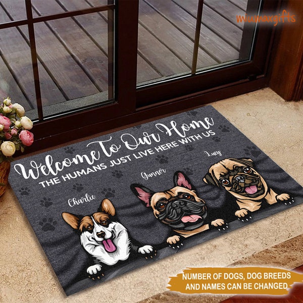 Welcome Mat Dog - Etsy