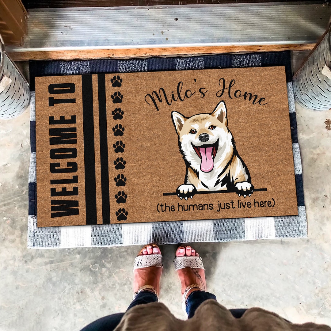Shiba Inu Doormat, Shiba Inu Rug, Shiba Inu Mat, Shiba Dog Welcome Mat ...