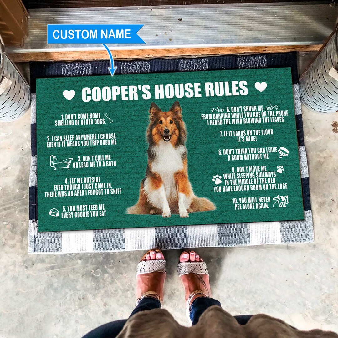Rough Collie Doormat, Rough Collie Mat, Rough Collie Rug, Perfect Gift ...