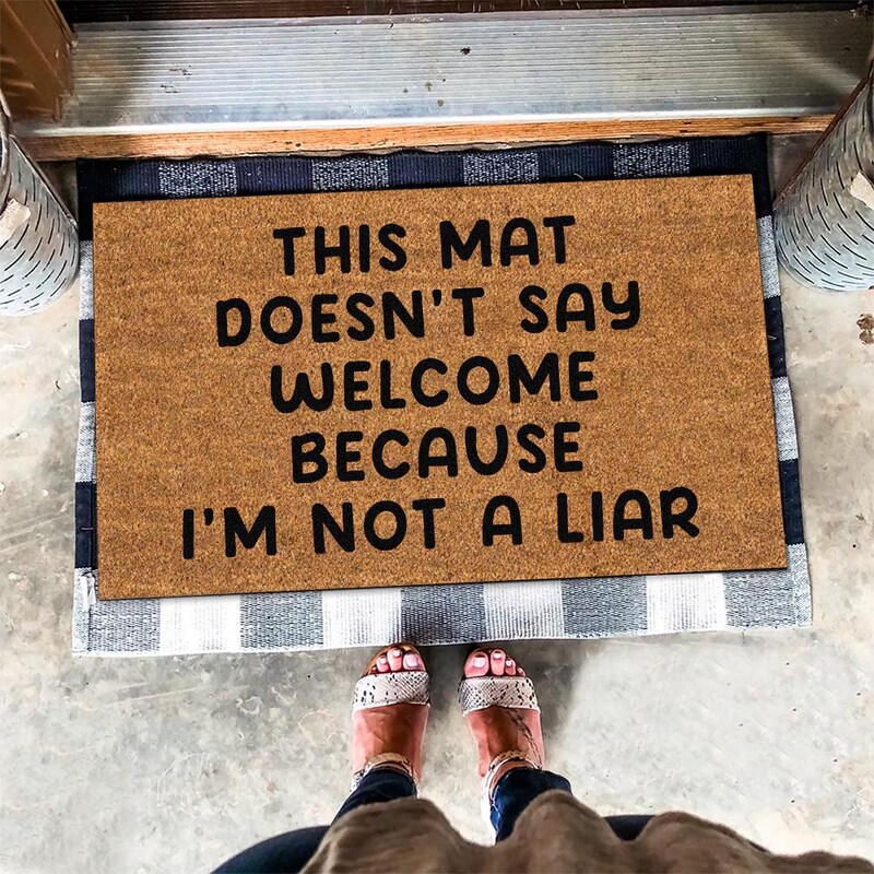 Funny Welcome Mat - Etsy