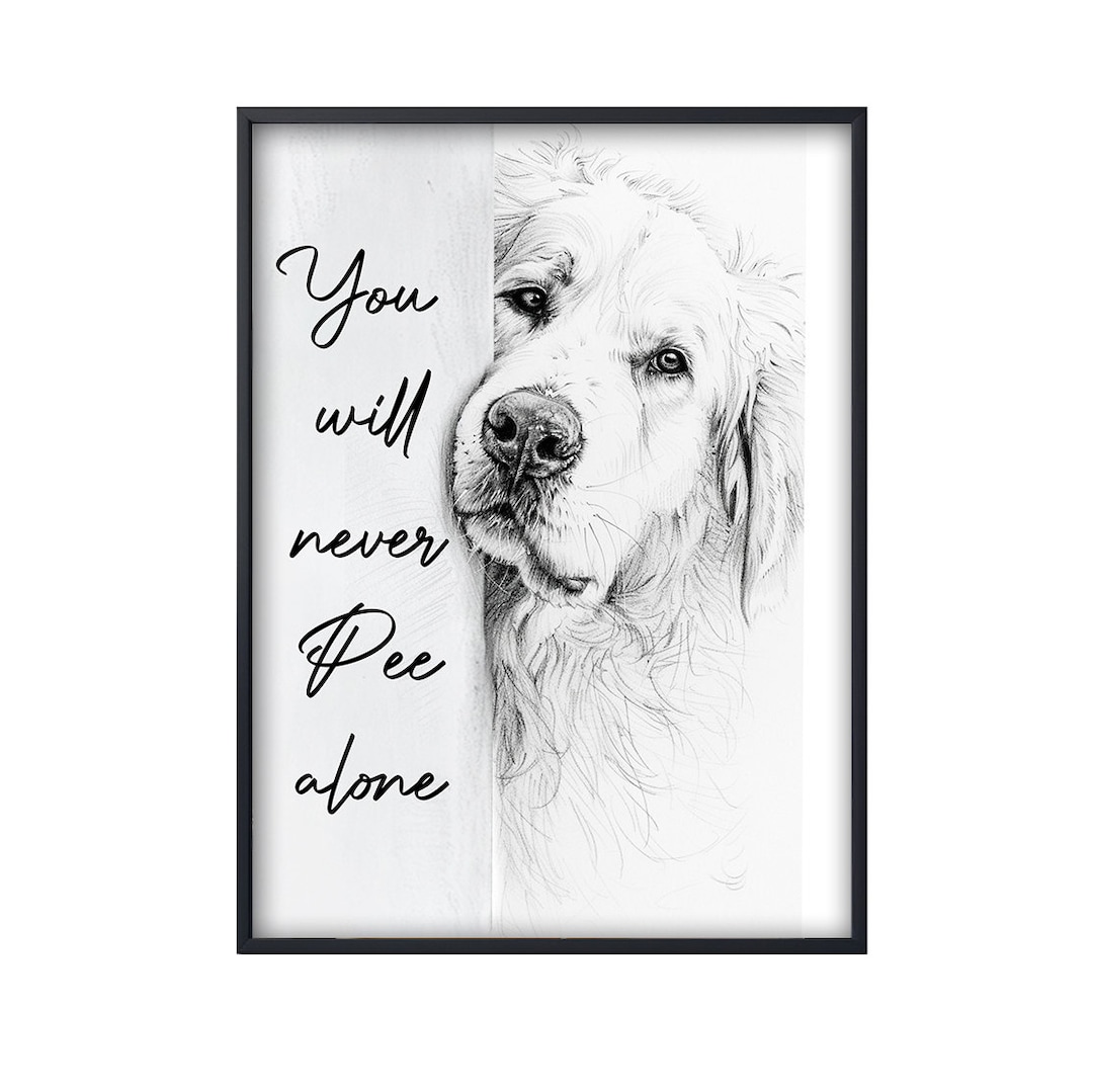 Funny Great Pyrenees You Will Never Pee Alone, Great Pyrenees Poster ...