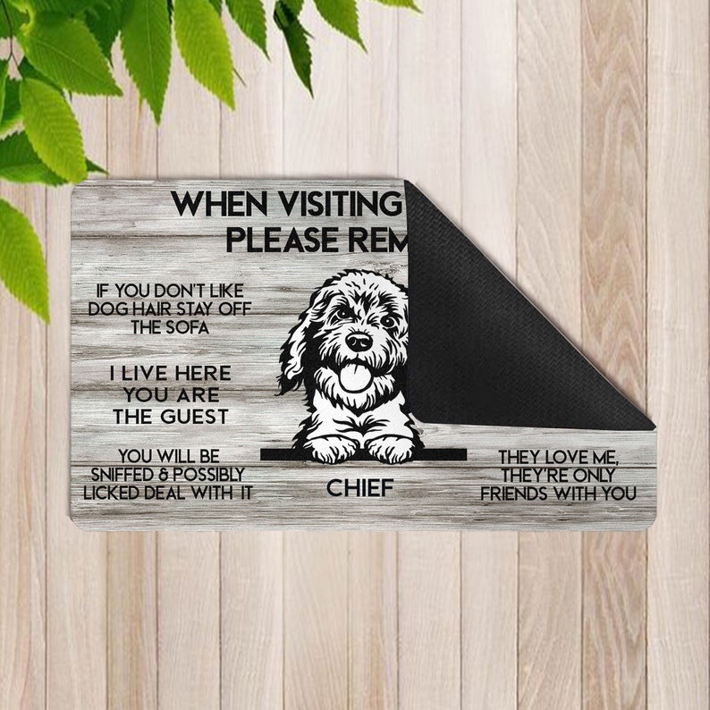 Goldendoodle Doormat, Goldendoodle Mat, Goldendoodle Rug, Visiting My ...