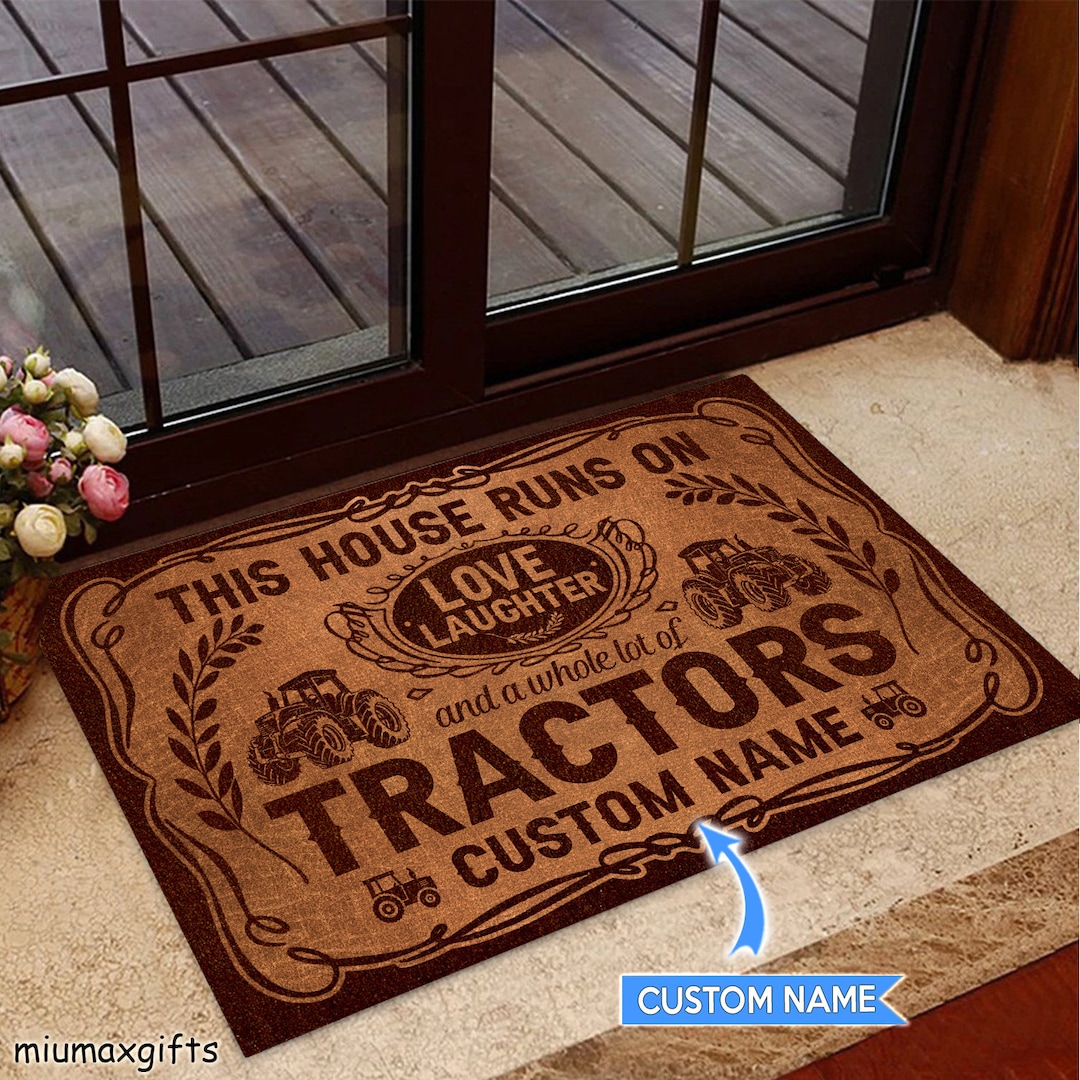 Gifts for Tractor Lovers, Tractor Mat, Tractor Rug, Tractor Doormat ...