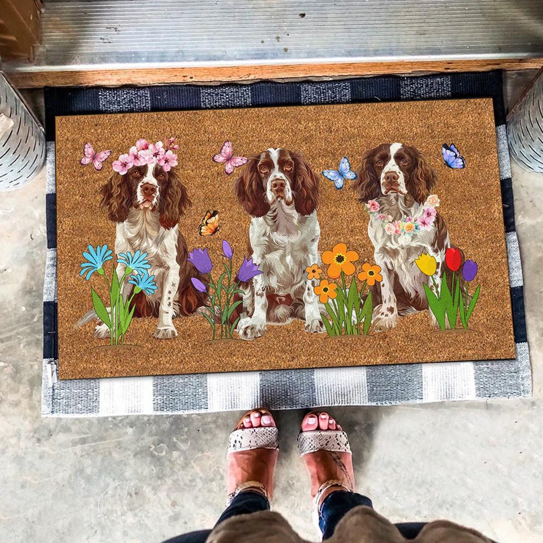 English Springer Spaniel Mat, Cute Springer Spaniel Doormat, Dog Lover ...