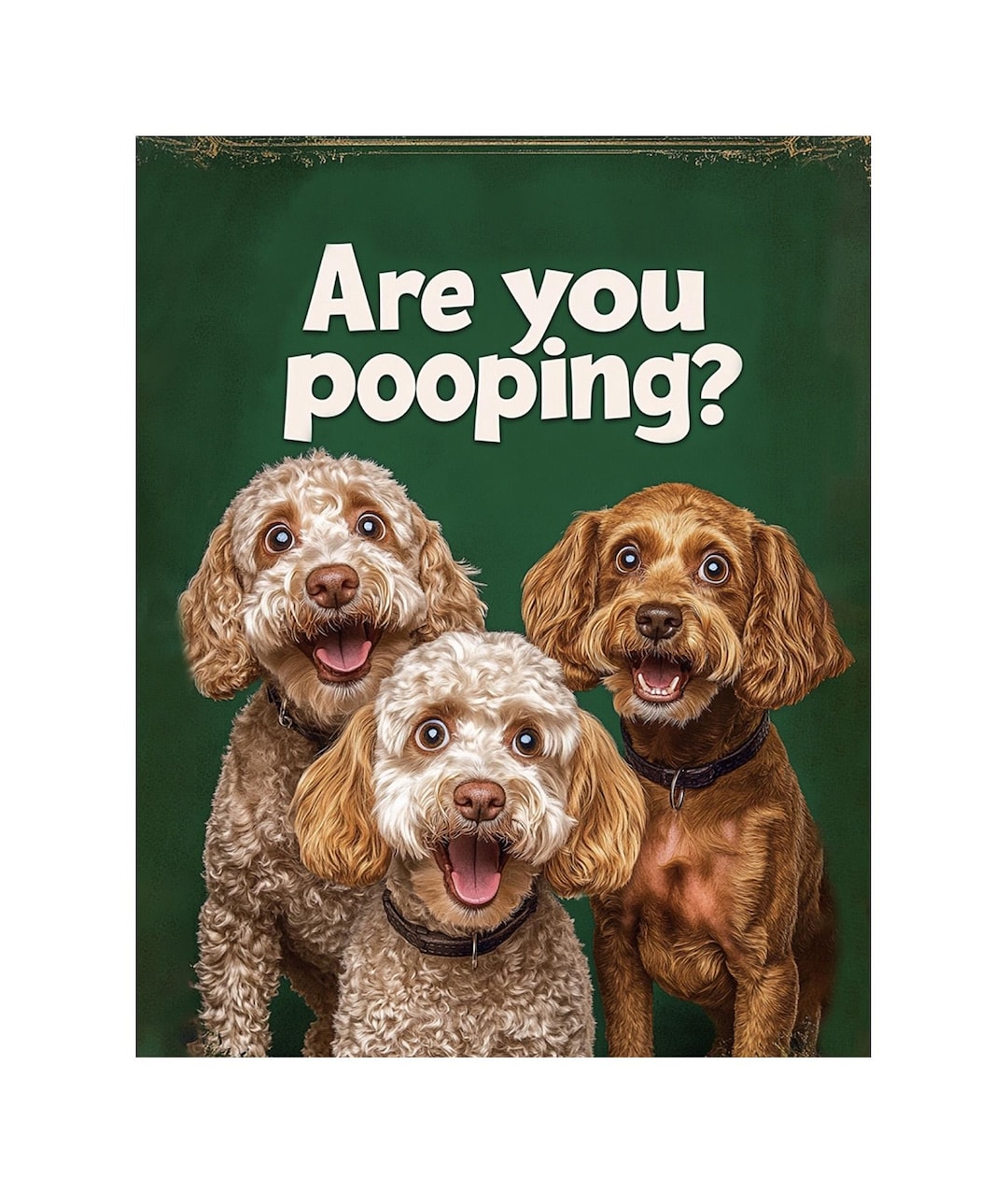 Funny Cockapoo Are You Pooping Poster, Funny Dog Poster, Cockapoo ...