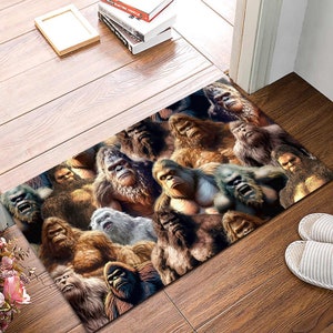 Bigfoot Doormat, Bigfoot Rug, Bigfoots Mat, Bigfoot Decor, Bigfoot ...