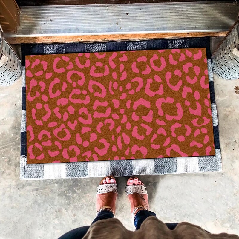 Leopard Door Mat - Etsy