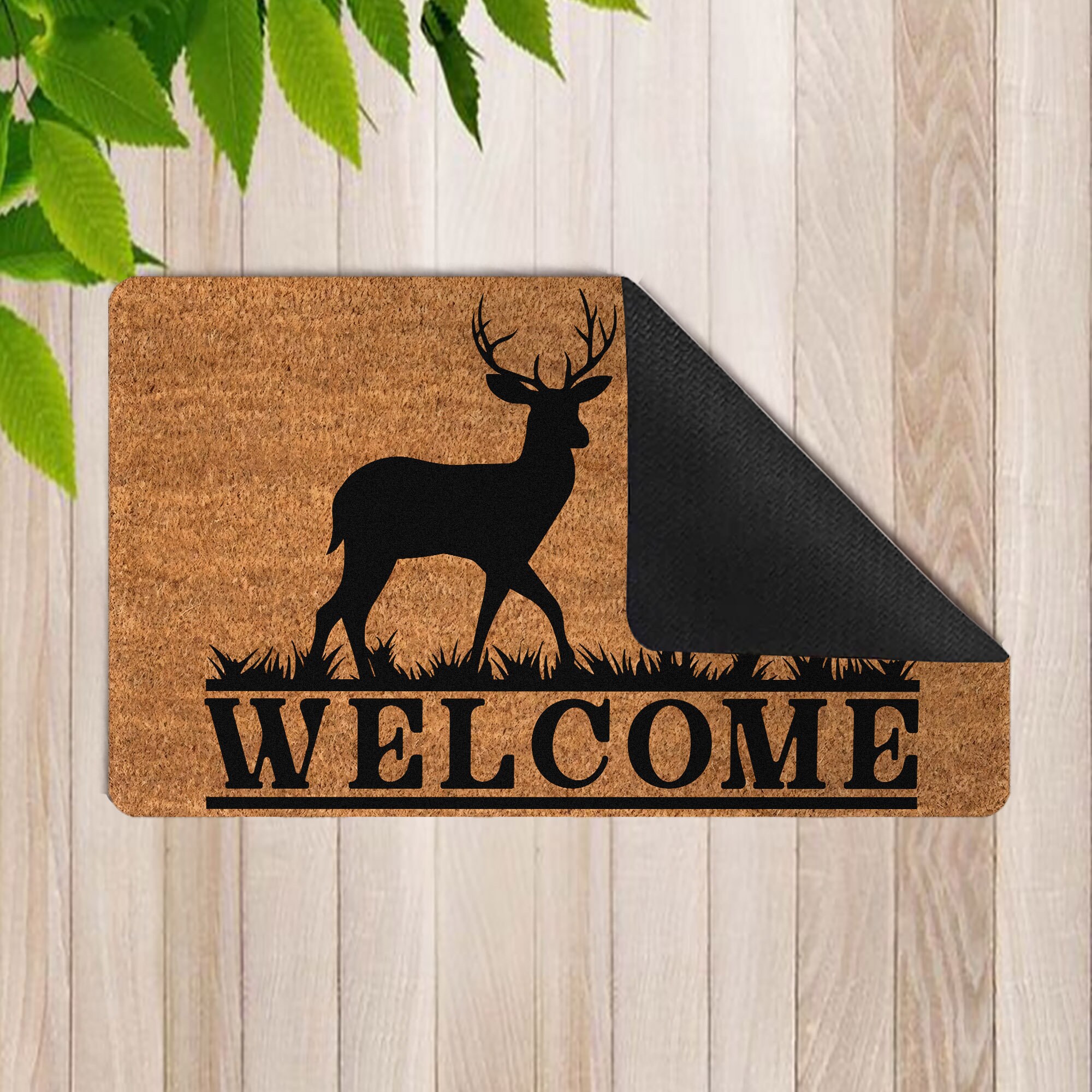 Deer Welcome Doormat, Cute Deer Doormat, Deer Doormat, Wildlife Doormat ...