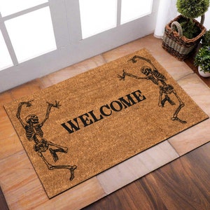 Skeleton Welcome Doormat, Funny Skeleton Doormat, Skeleton Doormat ...