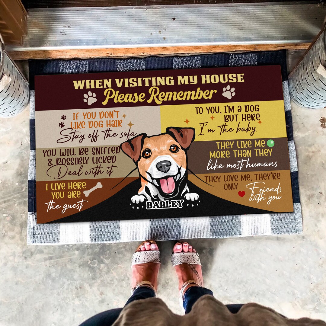 Jack Russell Terrier Rug, Jack Russell Terrier Mat, Custom Any Breed ...