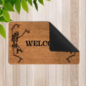 Skeleton Welcome Doormat, Funny Skeleton Doormat, Skeleton Doormat ...