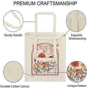 Christian Tote Bag, Catholic Gifts for Women, Reusable Grocery Bag, Ecobag, Boho Tote Bag ...