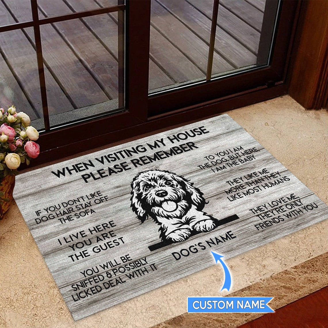 Goldendoodle Doormat Goldendoodle Mat Goldendoodle Rug - Etsy